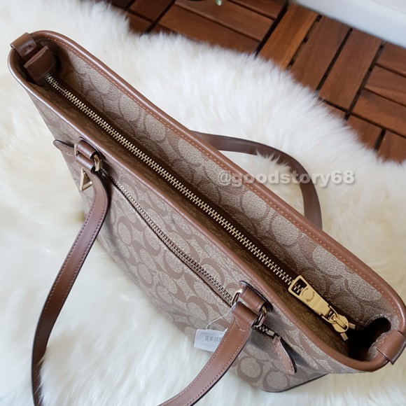Coach | Bags | Coach Signature Drawstring Carryall Nwt | Poshmark